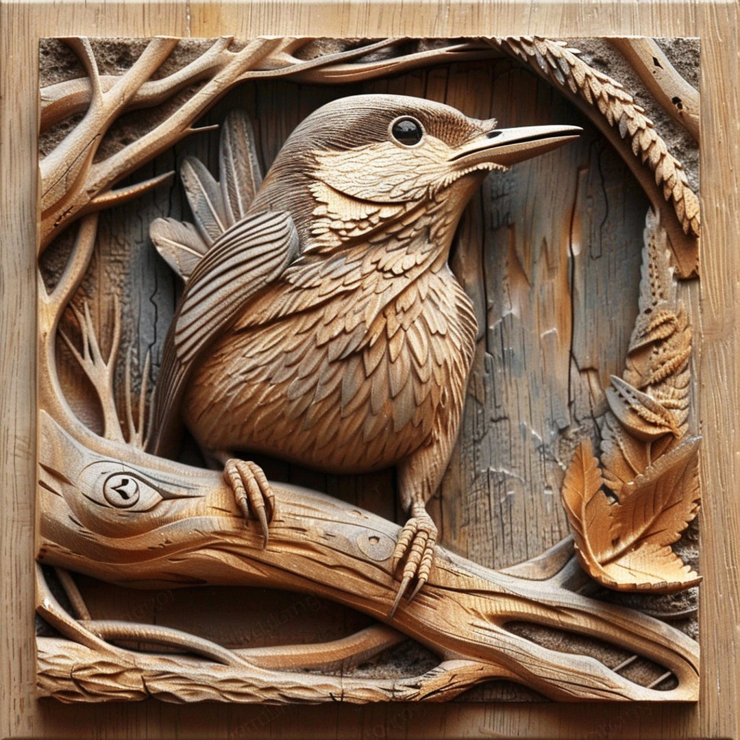 3D Bird Laser Engrave File: Hummingbird, Eagle, Macaw (PNG, SVG) - Etsy