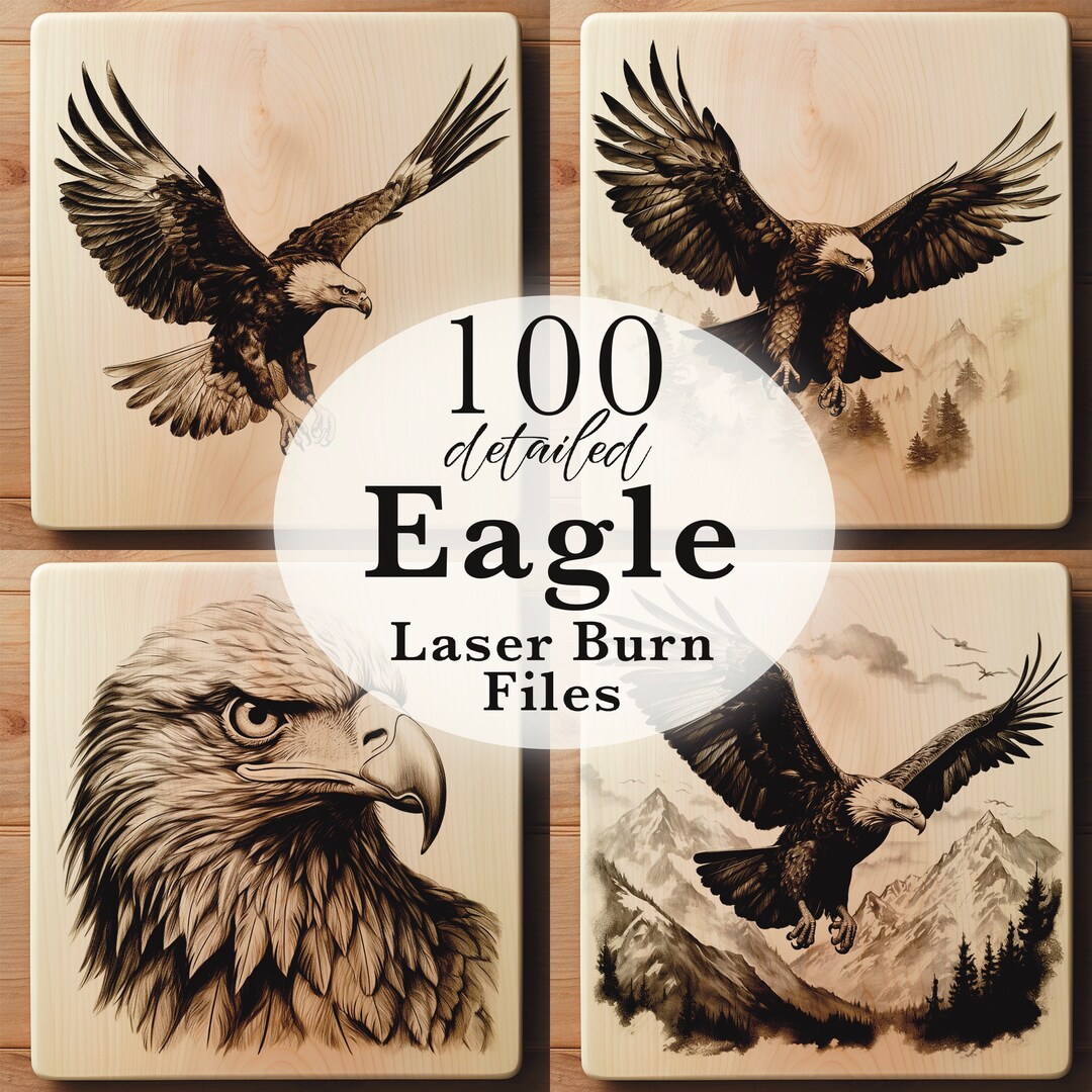 Eagle Laser Engrave PNG Bundle: 100 Designs (digital Design File) - Etsy