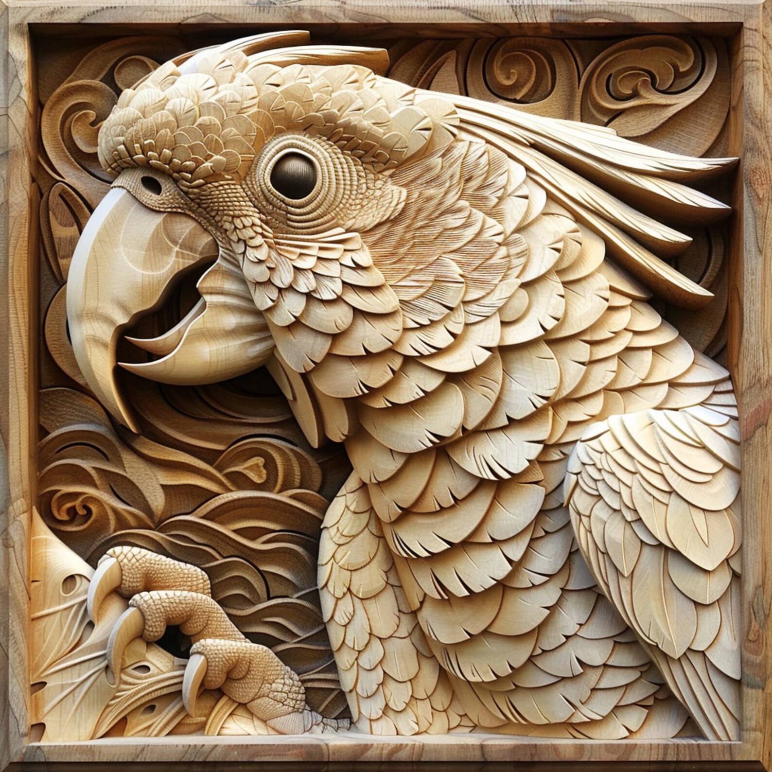 3D Bird Laser Engrave File: Cockatoo, Parrot, Hummingbird (PNG, SVG) - Etsy