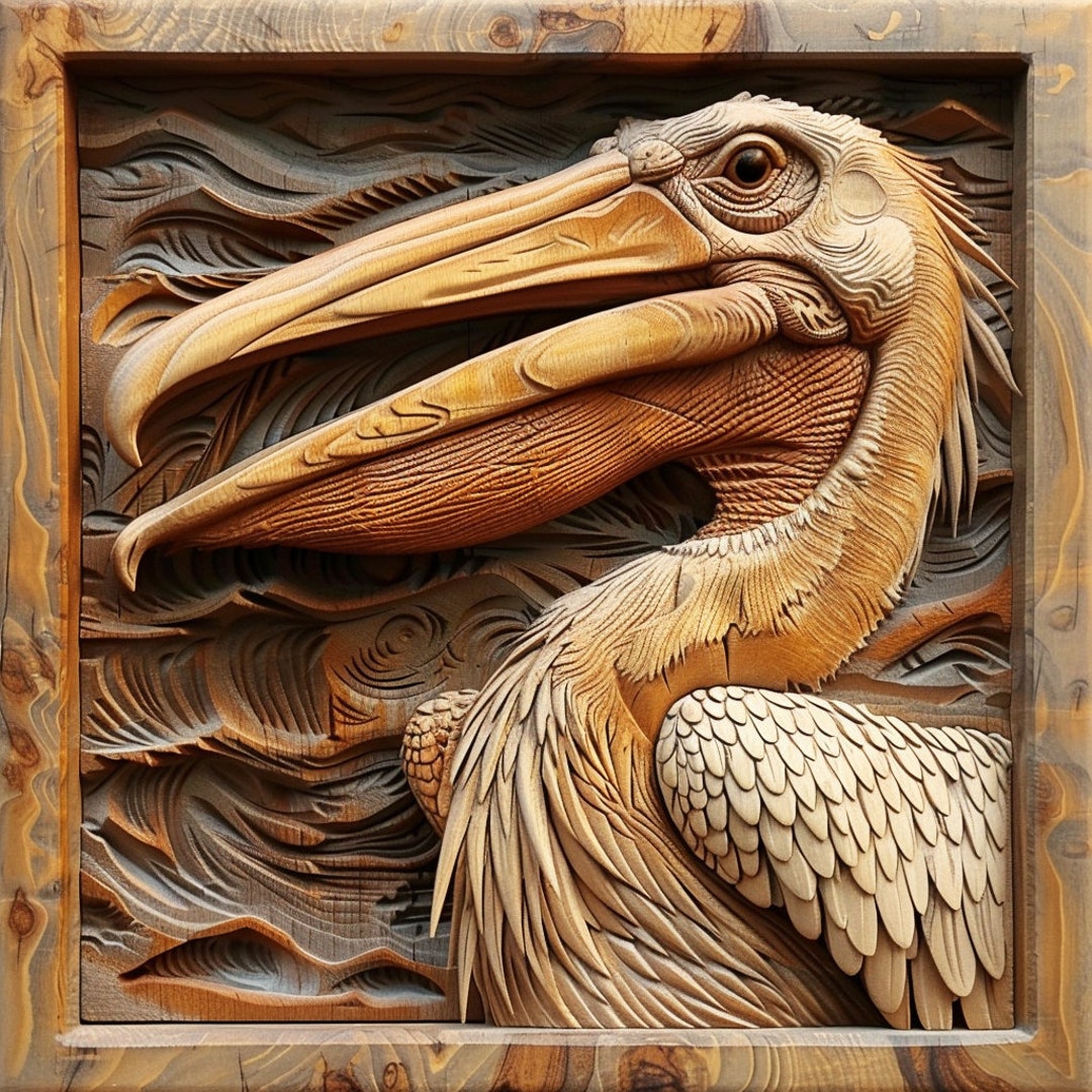 3D Bird Laser Engrave File: Pelican, Eagle, Hummingbird (PNG, SVG) - Etsy