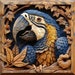 3D Bird Laser Engrave File: Macaw Parrot Design (PNG, SVG) - Etsy