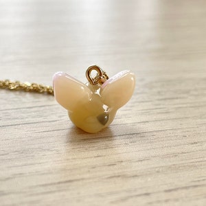 Fennec Fox Necklace, Handmade Glass Beads, Tiny, Cute, Kawaii, Unique ...