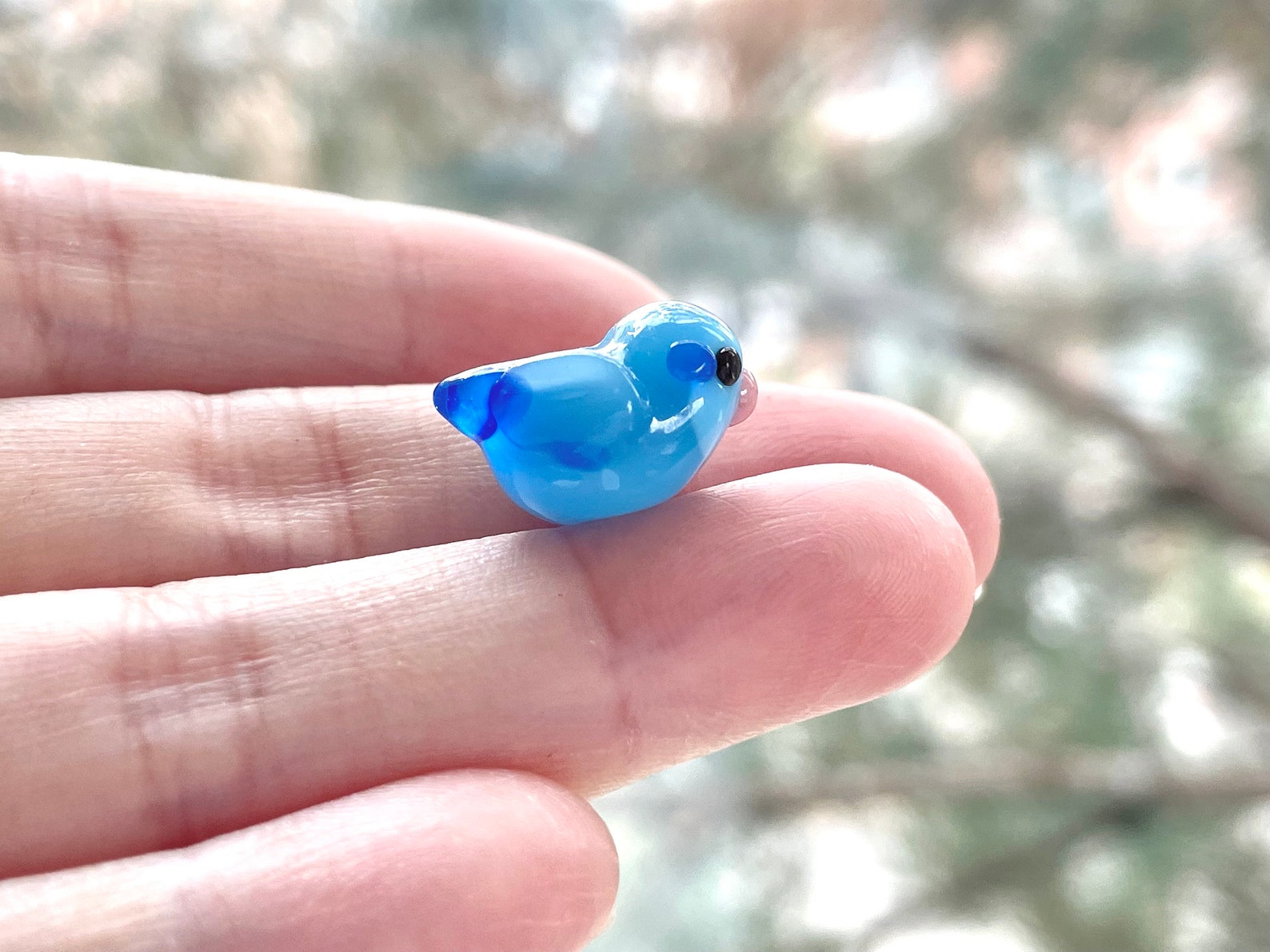 Reserved for Blossom: Parrotlet Glass Bead Zipper Charm / Keychain ...
