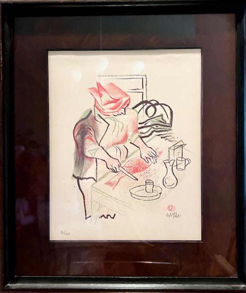 William Gropper Lithograph Numbered and Signed - Etsy