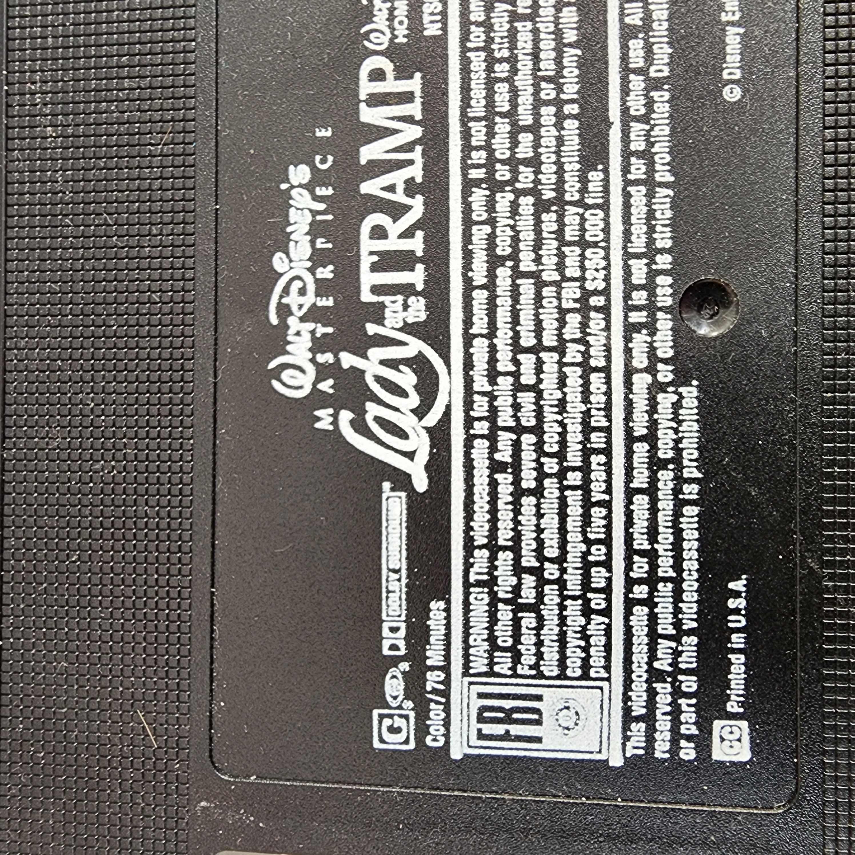 Lady and the Tramp VHS, 1998, Cinemascope Version. Original Vintage. - Etsy