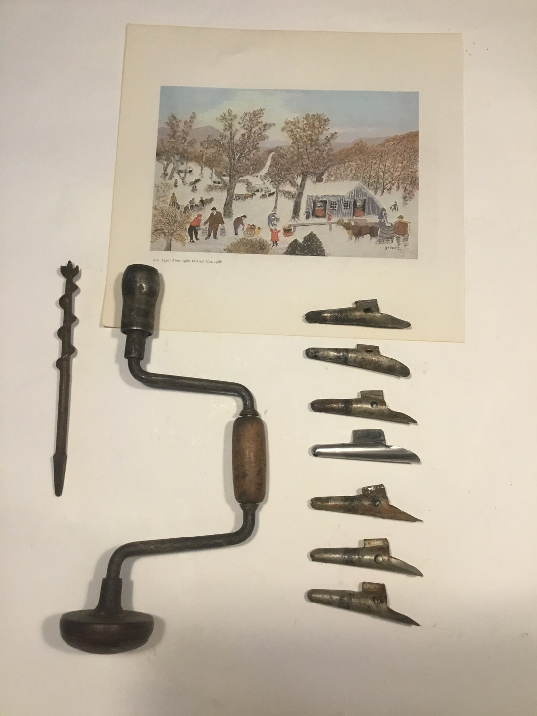 Maple Sugar Sap Tool Kit 7 Taps 1 Auger 1 Brace Bit One Print sugar ...