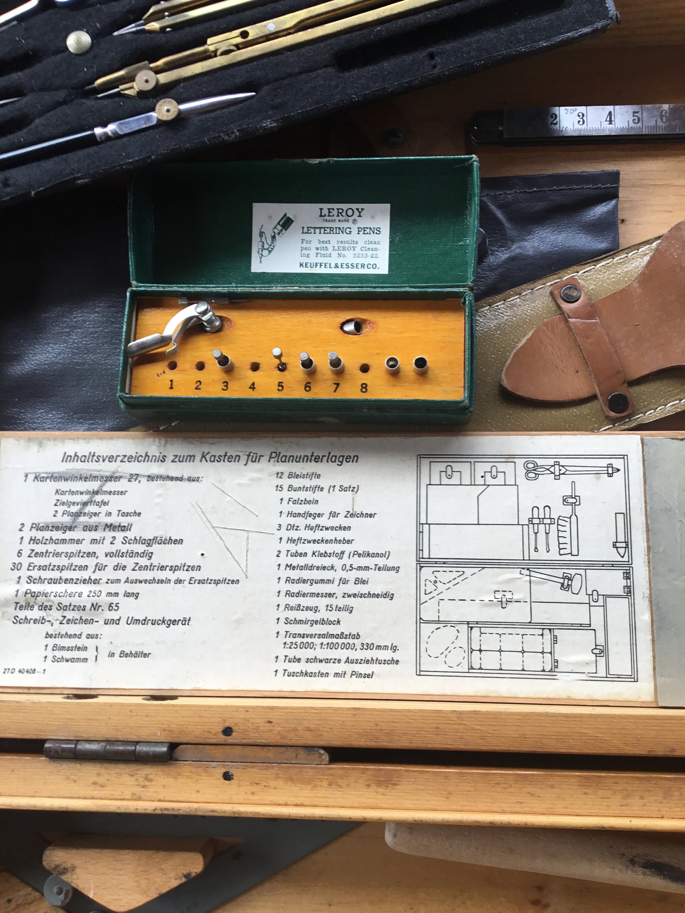 Old WW2 German Map Makers Planning Box - Etsy