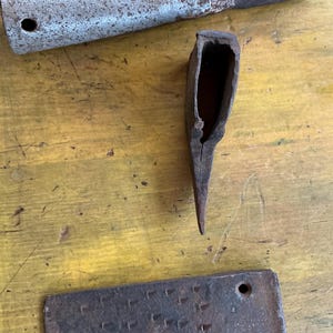 3 Old Primitive Loggers Tools Sawing Wedge, Pickaroon, S & Nealley Pick ...