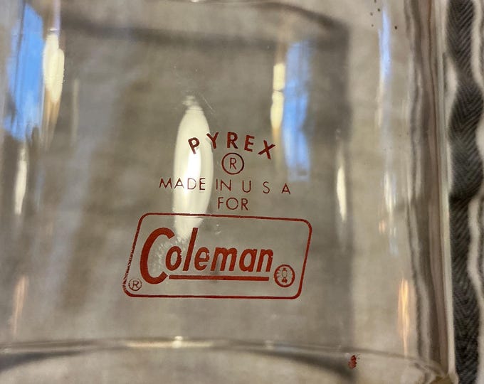 1975 Coleman Red Label Pyrex Glass Globe 5 1/4 X4 7/8 - Etsy