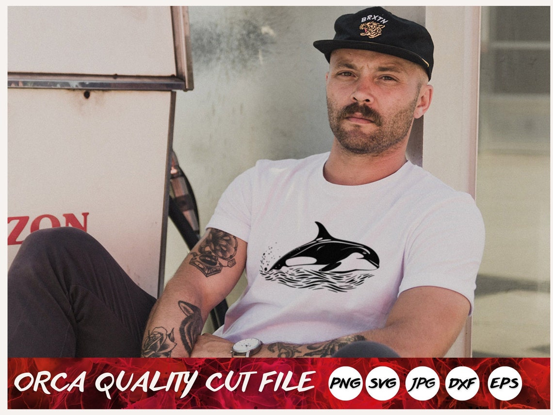 Orca Cut File SVG, PNG, JPG Commercial Use, Killer Whales Clipart ...
