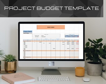 Project Budget Planner Template Excel - Etsy