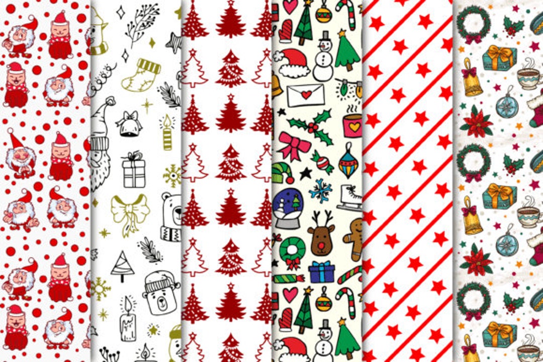 Digital Download Christmas , Digital Download Paper, Seamless Christmas ...