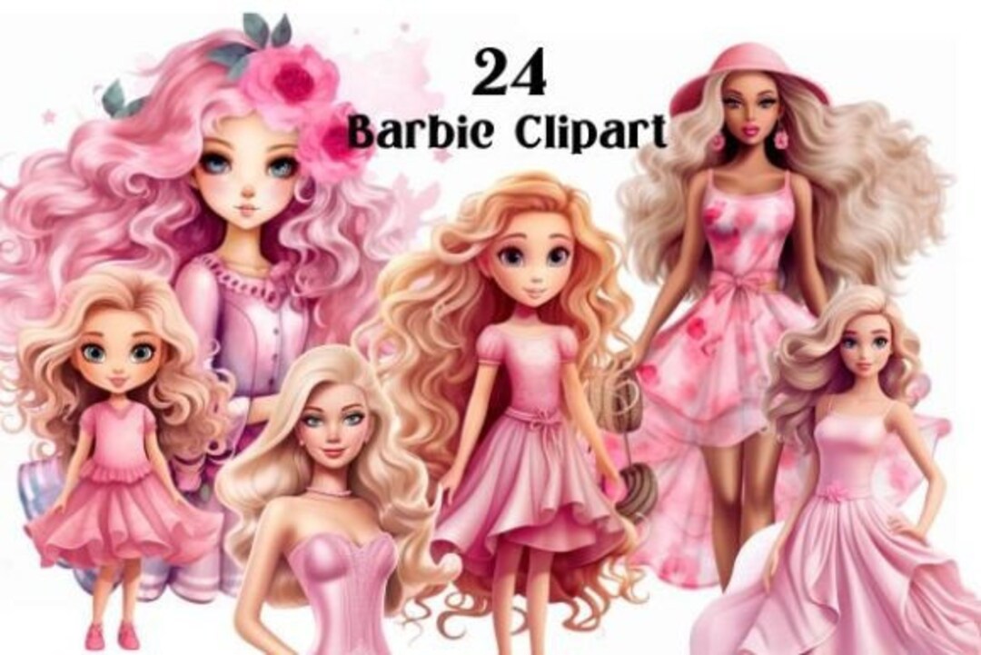 Barb Clipart Pink Barb Birthday Barb Instant Download - Etsy