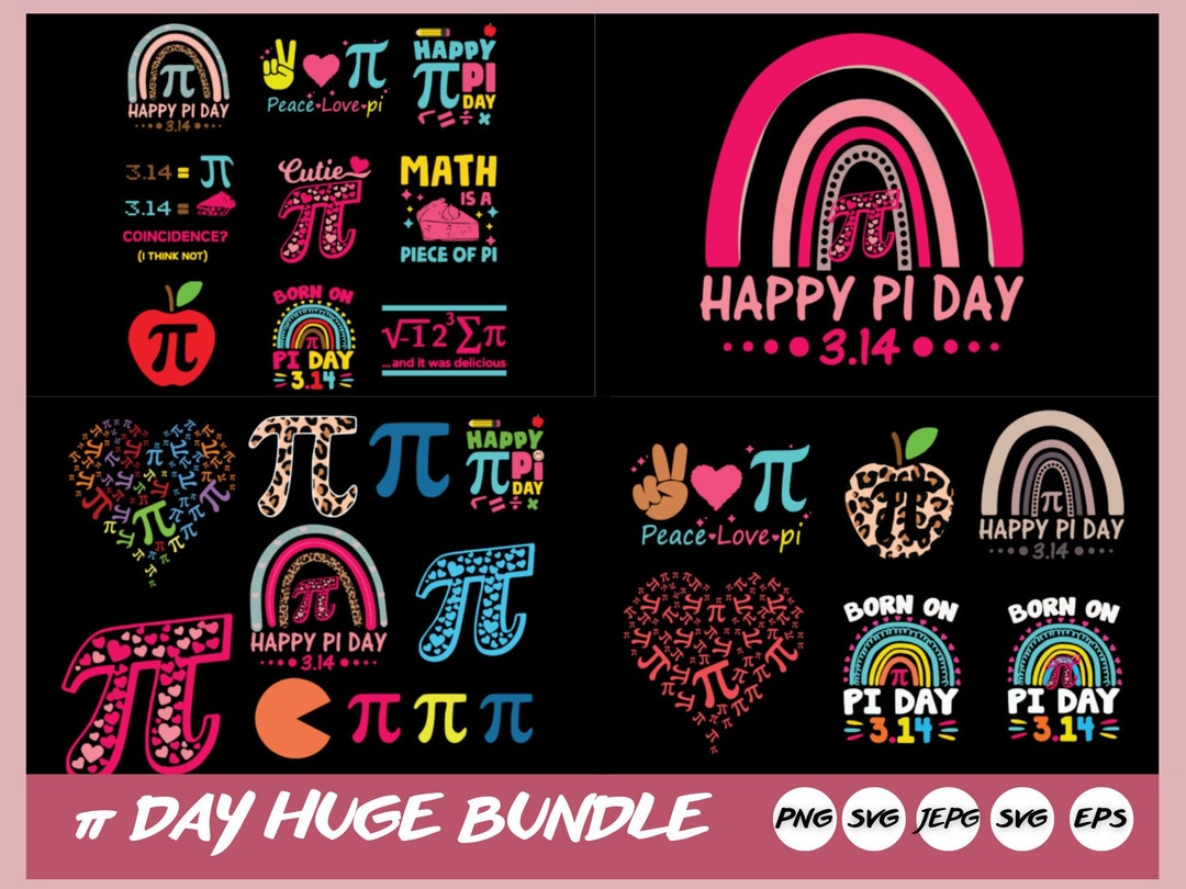 Happy Pi Day Svg Bundle , Pi Day SVG Bundle 3.14159 Day , Pi Day 2023 ...