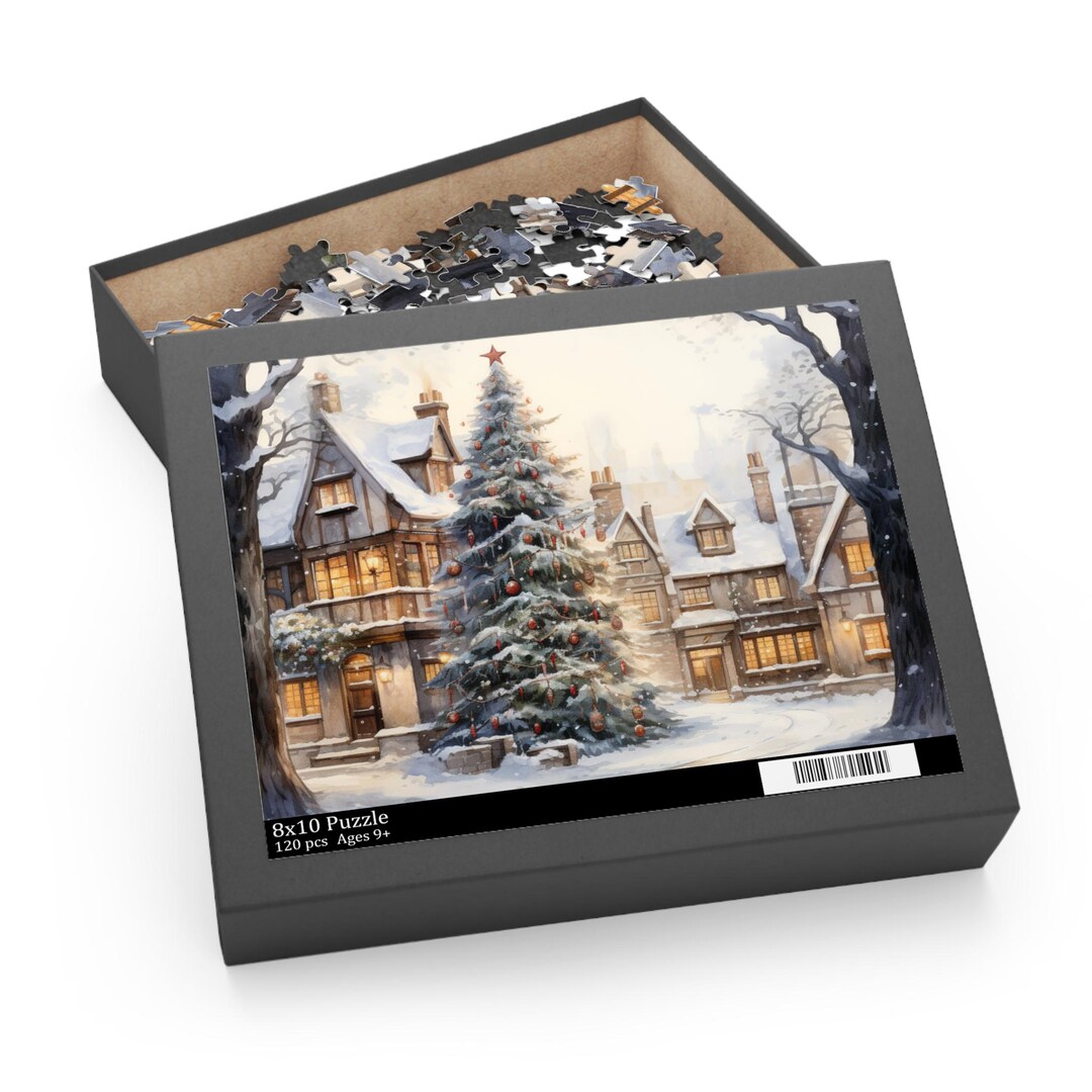 Winter Wonderland Christmas Puzzle: Cozy Holiday Family Activity - Etsy