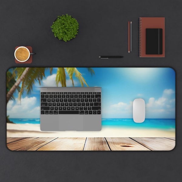 Beach Themed Desk Mat - Etsy UK