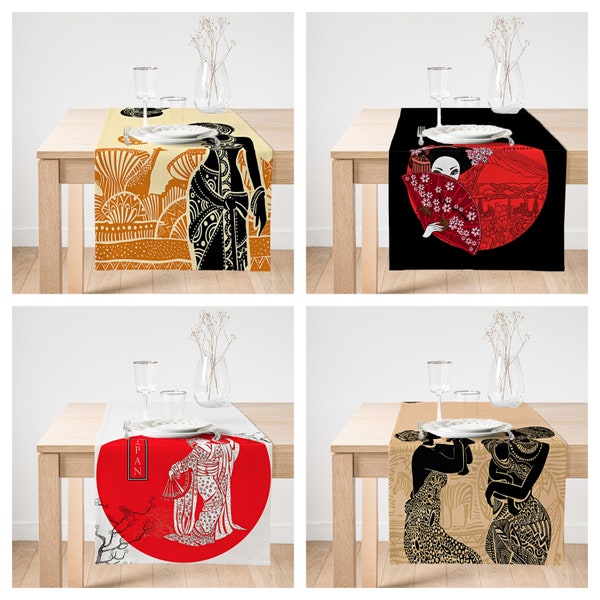 Asian Table Runner - Etsy