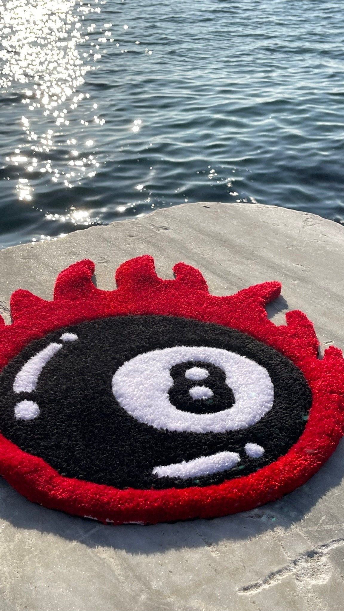 Black Ball 8 Ball Billiards Rug Custom Tuft Rug Design - Etsy