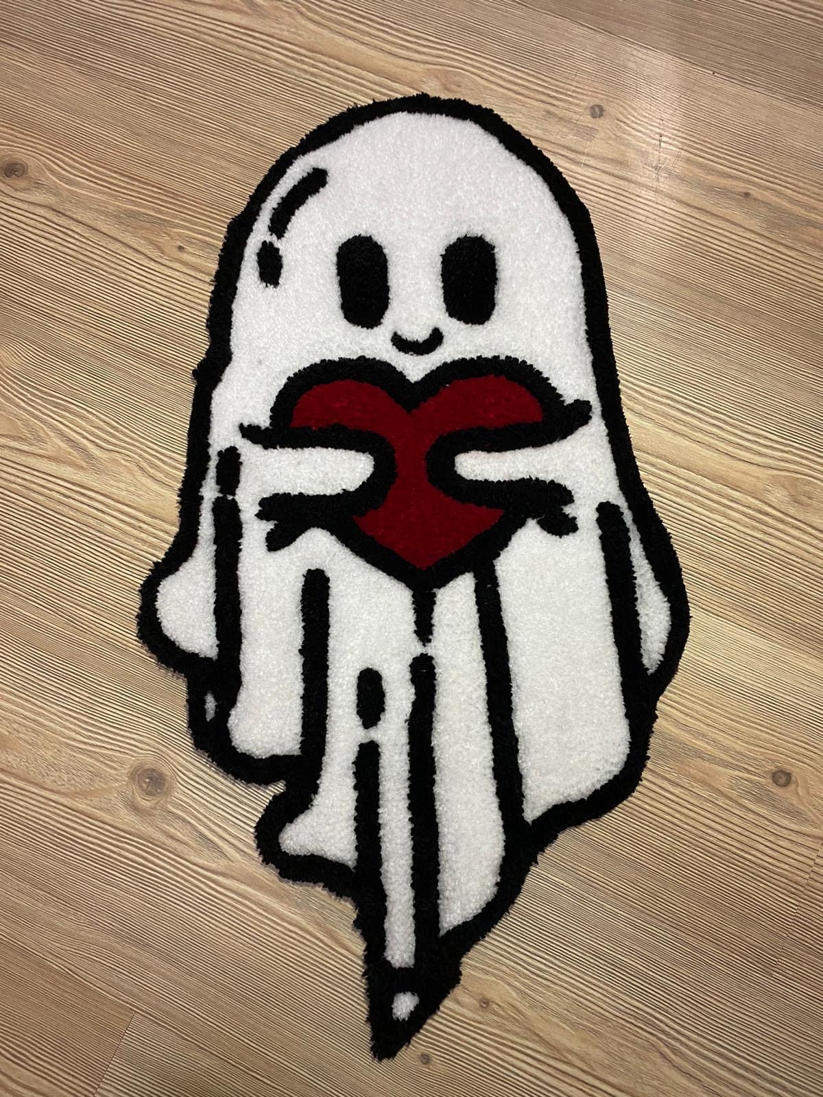 Cute Ghost Rug Fun Home Decoration, Ghost Accent Rug, Spooky House ...