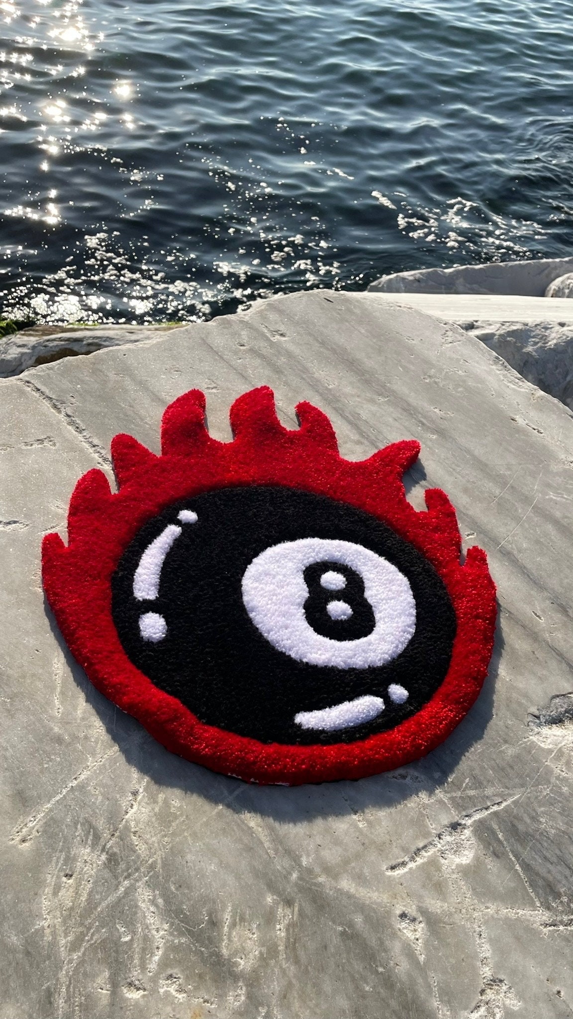 Black Ball 8 Ball Billiards Rug Custom Tuft Rug Design - Etsy