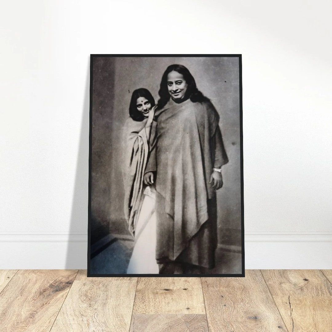 Unframed Poster of Sri Anandamayi Ma & Yogananda | Guru Photo | Sage ...