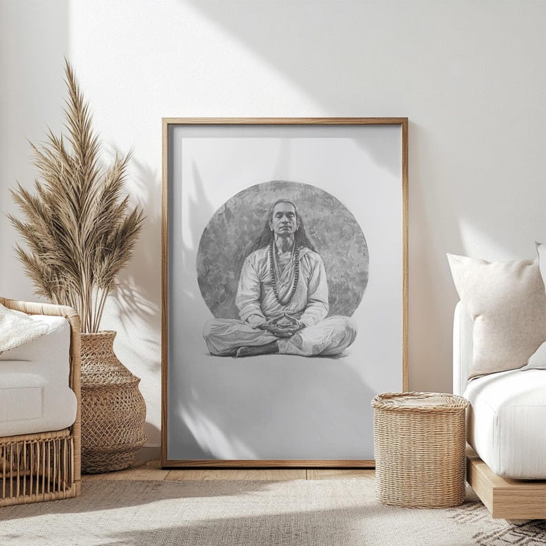 Mahavatar Babaji Unframed Poster | Immortal Guru Picture | Himalayan ...