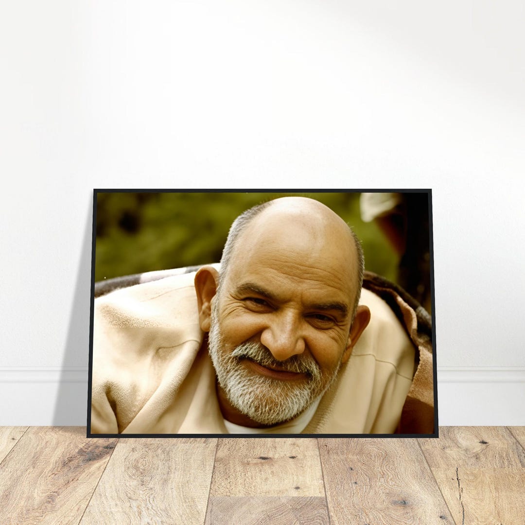 Neem Karoli Baba Wooden Framed Portrait | Maharaji Photo | Sage ...