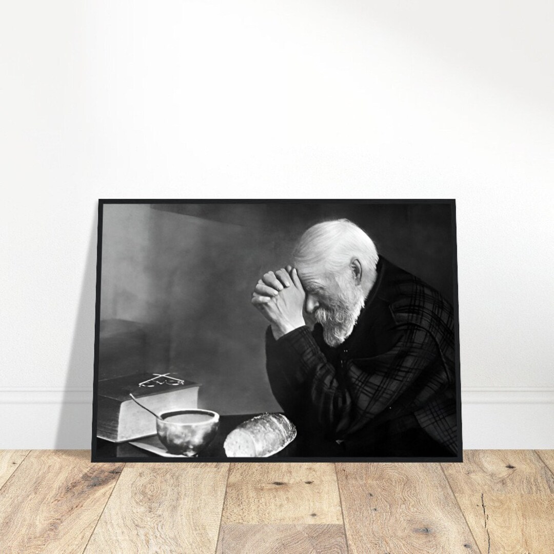 Eric Enstrom Grace Wooden Framed Portrait | Saint Photo | Motivational ...