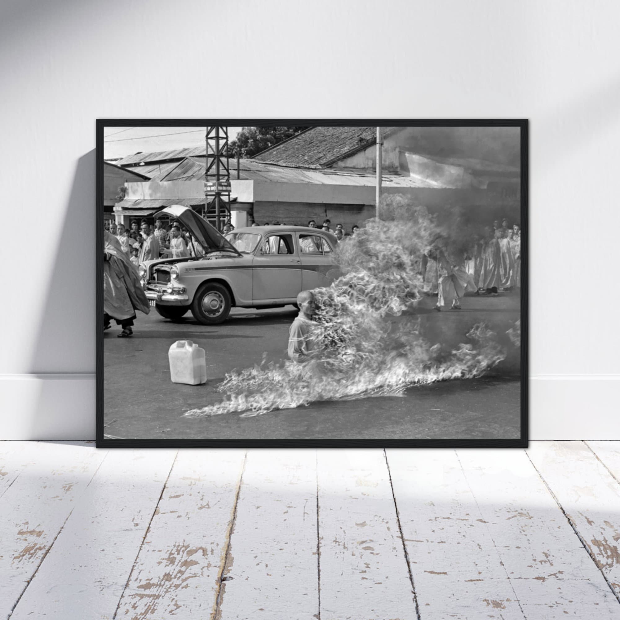 The Burning Monk 1963 Framed Picture Thích Quảng Đức - Etsy