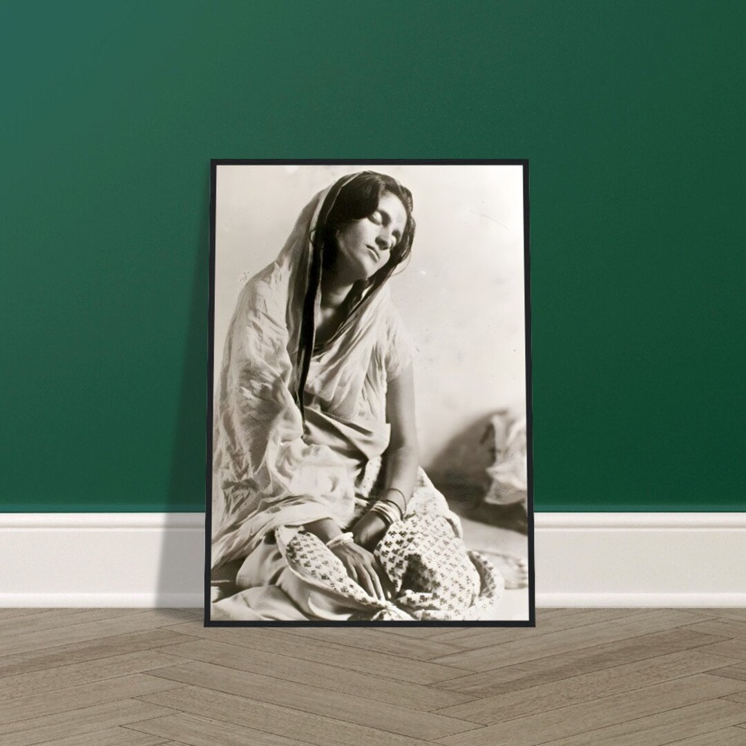 Sri Anandamayi Ma Wooden Framed Portrait | Female Guru Photo | Sage ...