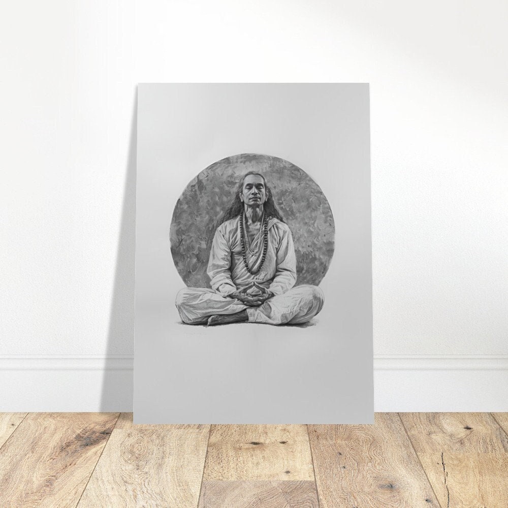 Mahavatar Babaji Unframed Poster Immortal Guru Picture Himalayan Master ...