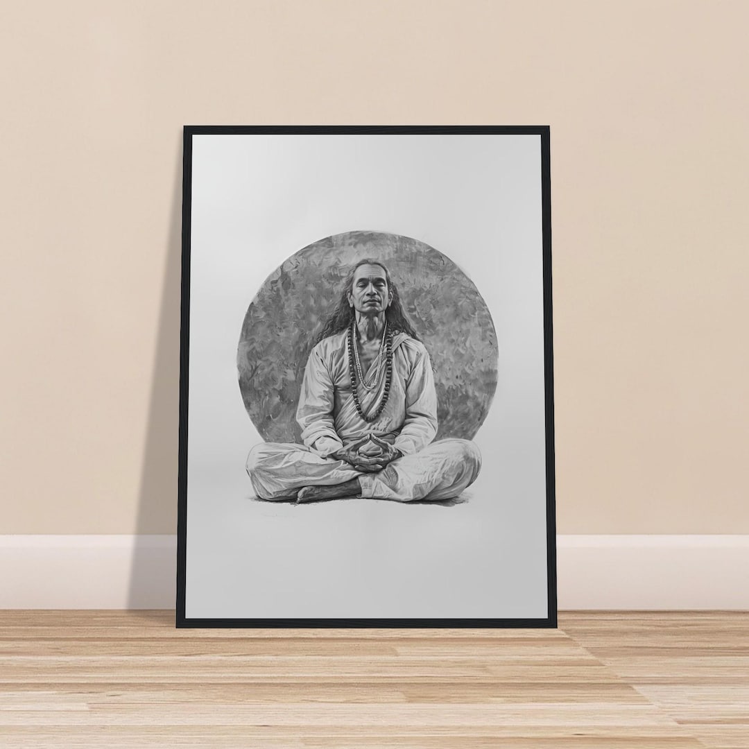 Mahavatar Babaji Wooden Framed Poster | Immortal Guru Picture ...