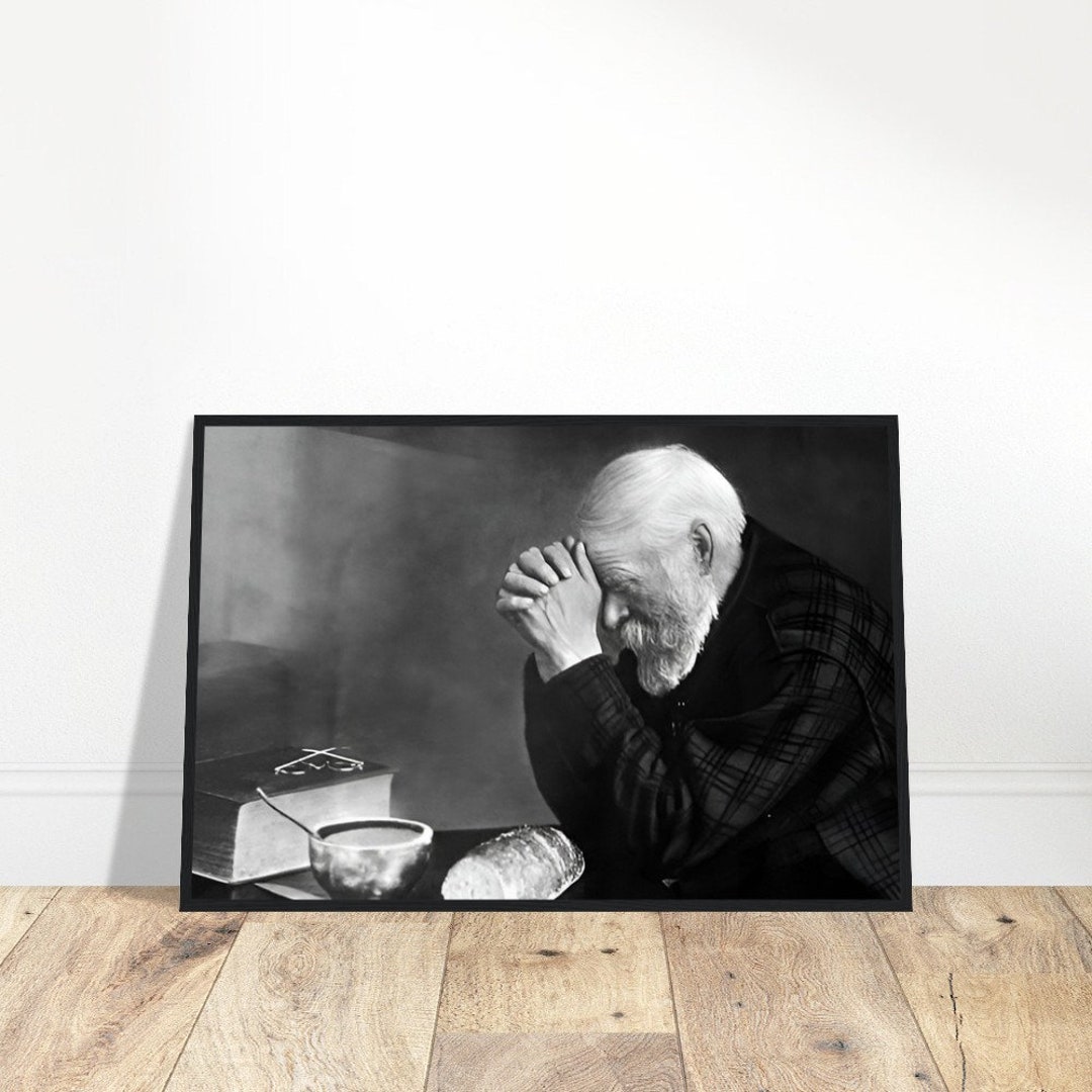 Eric Enstrom Grace Wooden Framed Portrait Saint Photo Motivational ...