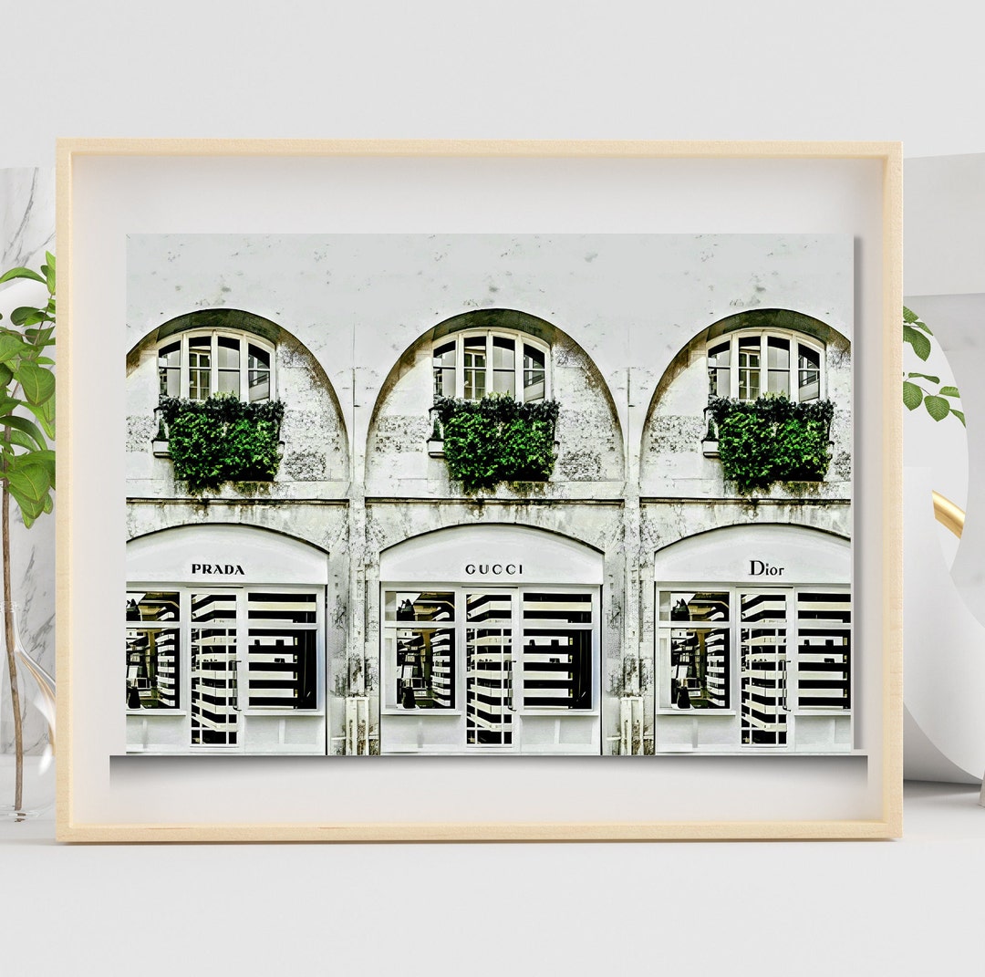 Designer Storefront Print Digital Download Prada Gucci - Etsy