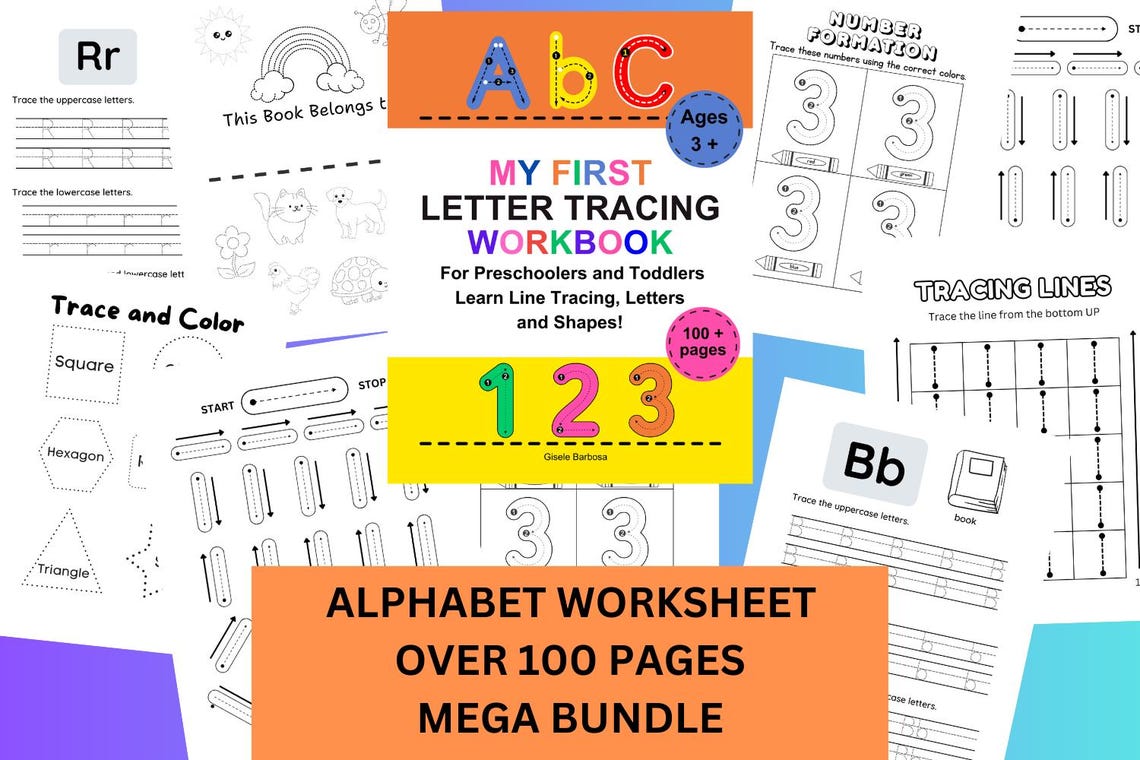 My First Letter Tracing Workbook Ages 3 +: for Preschoolers and ...