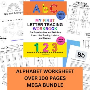 My First Letter Tracing Workbook Ages 3 +: for Preschoolers and ...