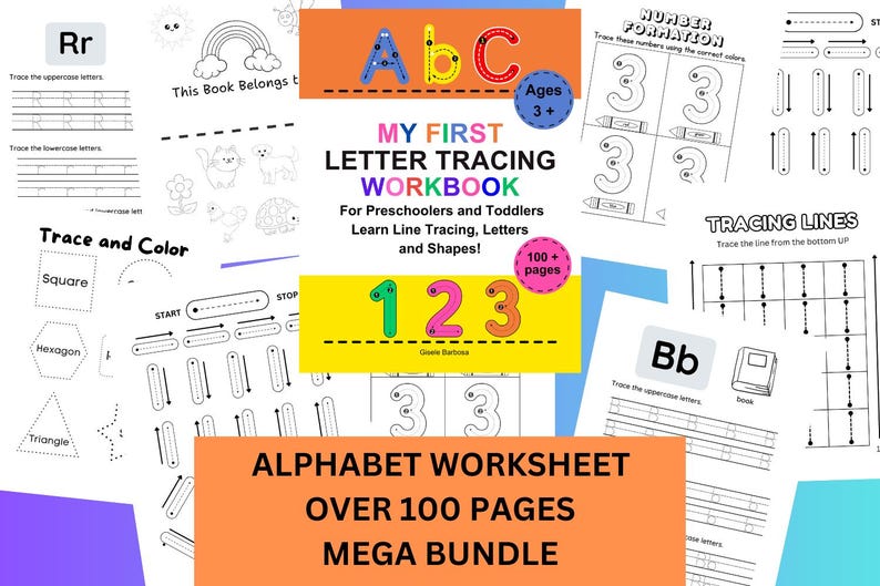 My First Letter Tracing Workbook Ages 3 +: for Preschoolers and ...