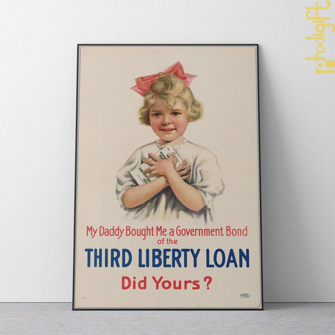 Vertical Posters, WW1 & WW2 Propaganda, Third Liberty Loan, Vintage War ...