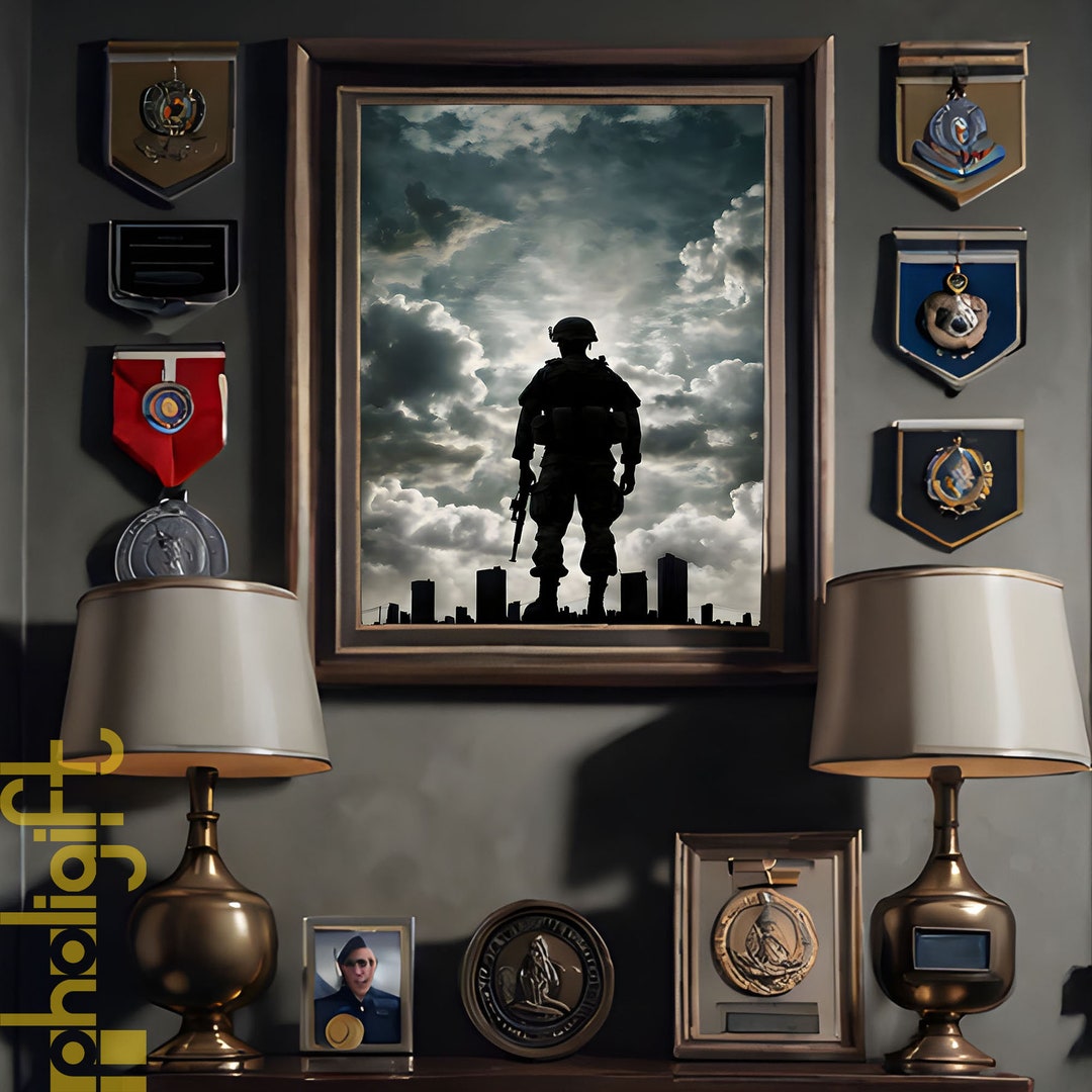 Printable Veterans Day Poster Gift, Remembrance Day Patriotic Wall ...