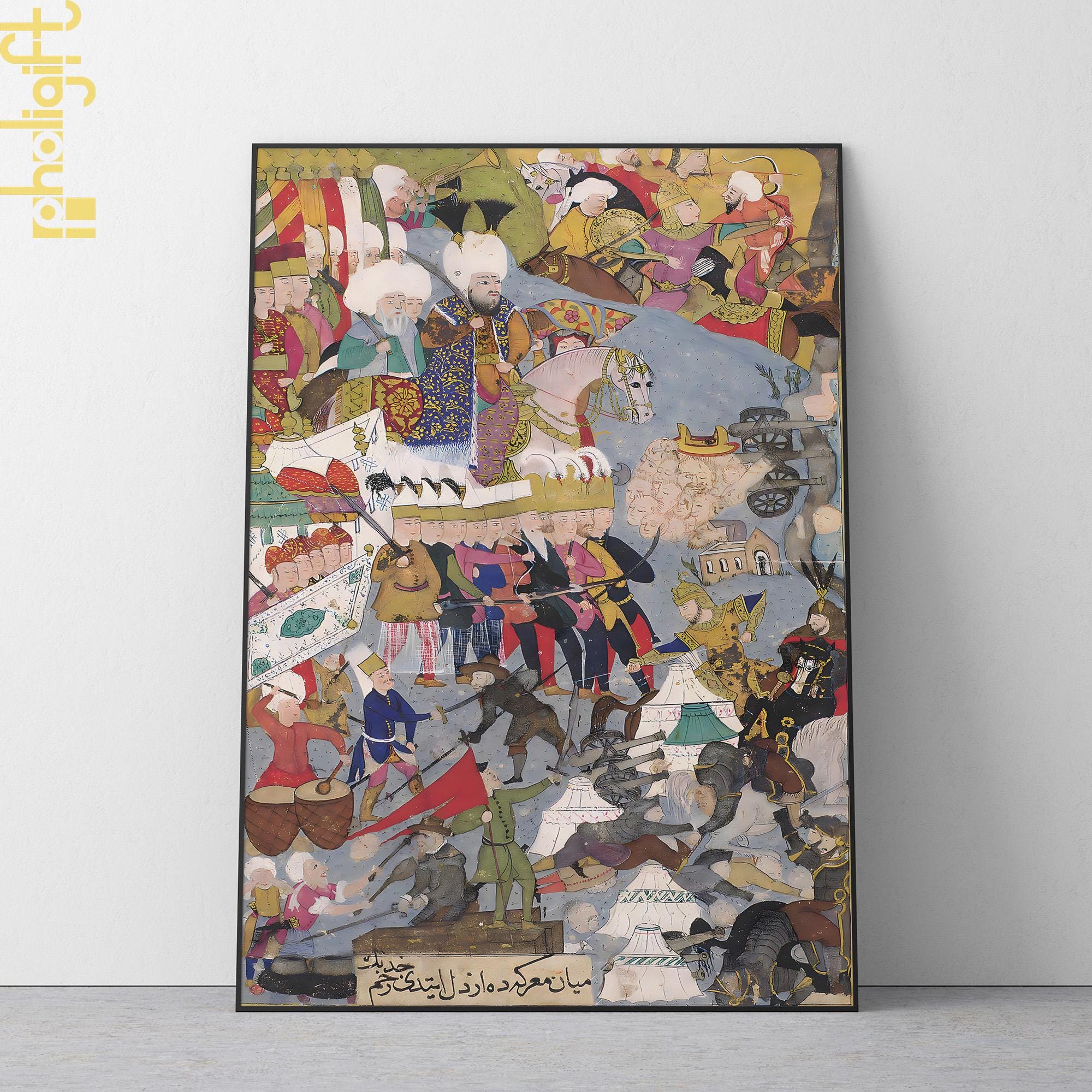Vintage Ottoman Empire Art Print – Turkish Sultan Painting (digital ...