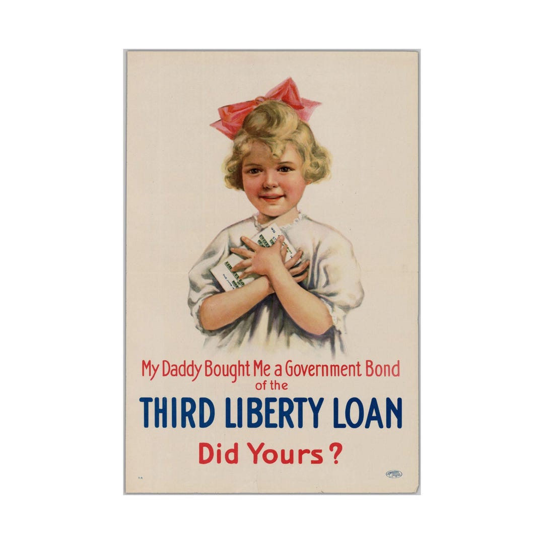 Vertical Posters, WW1 & WW2 Propaganda, Third Liberty Loan, Vintage War ...