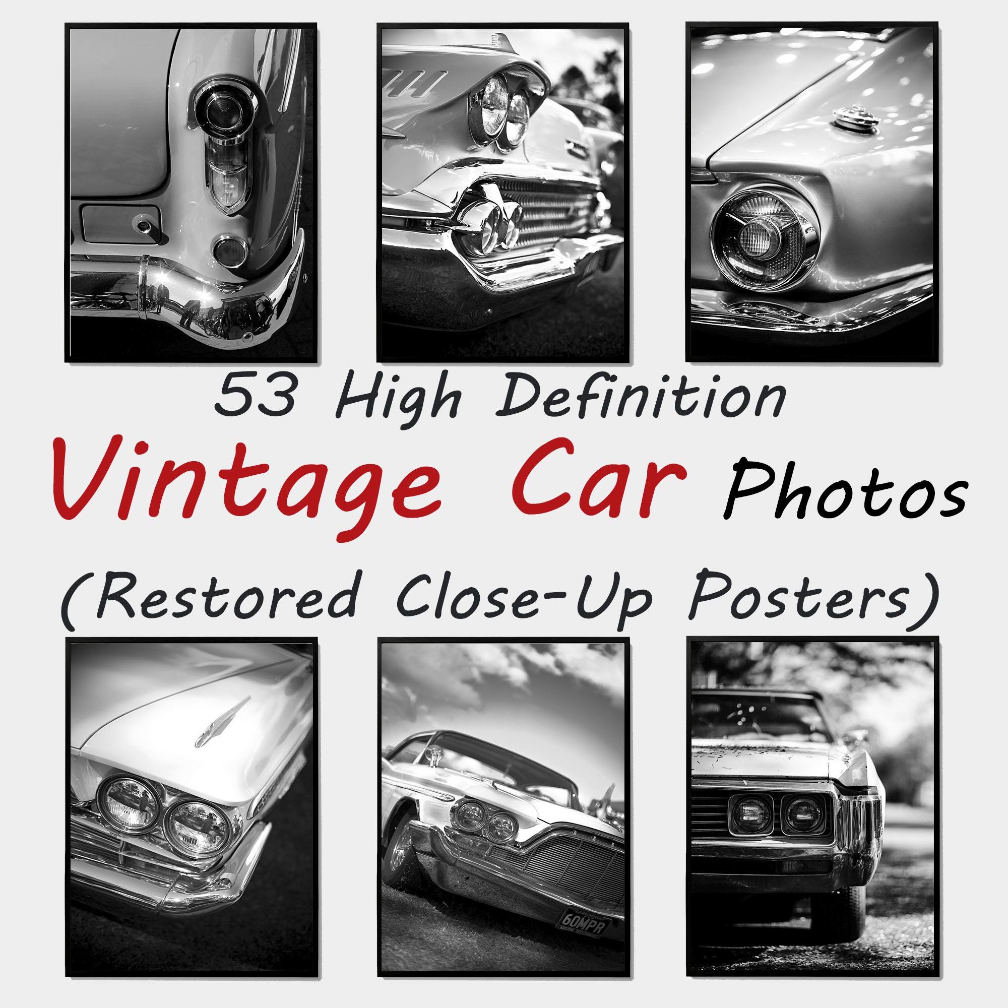 53 Clasic Car Photo Poster Prints, Auto Art Car Wall Decor, Printable ...