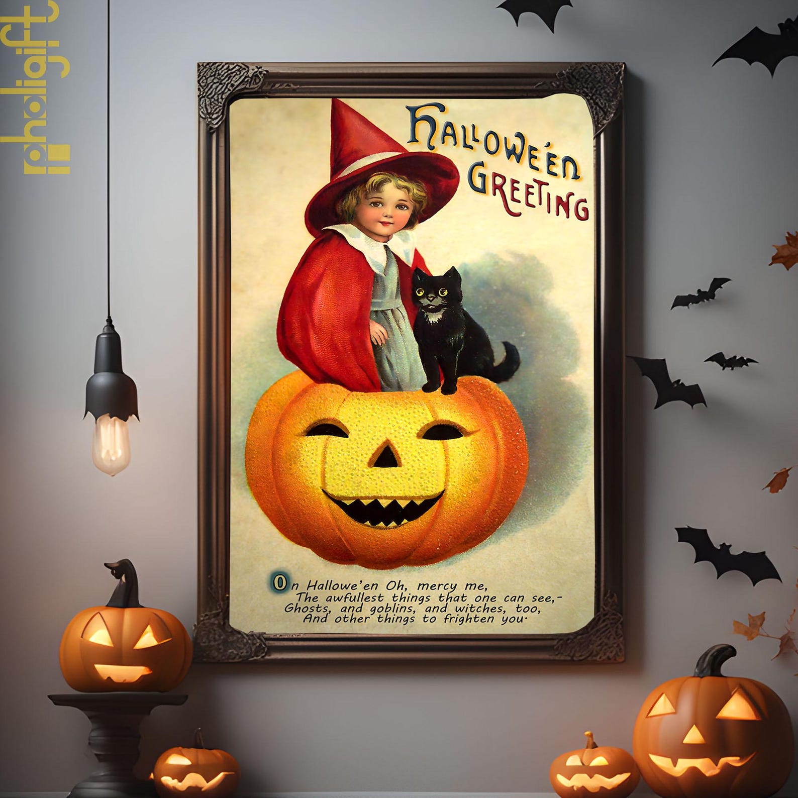 55 Printable Vintage Halloween Posters, Fall Season Print Pack, Wall ...