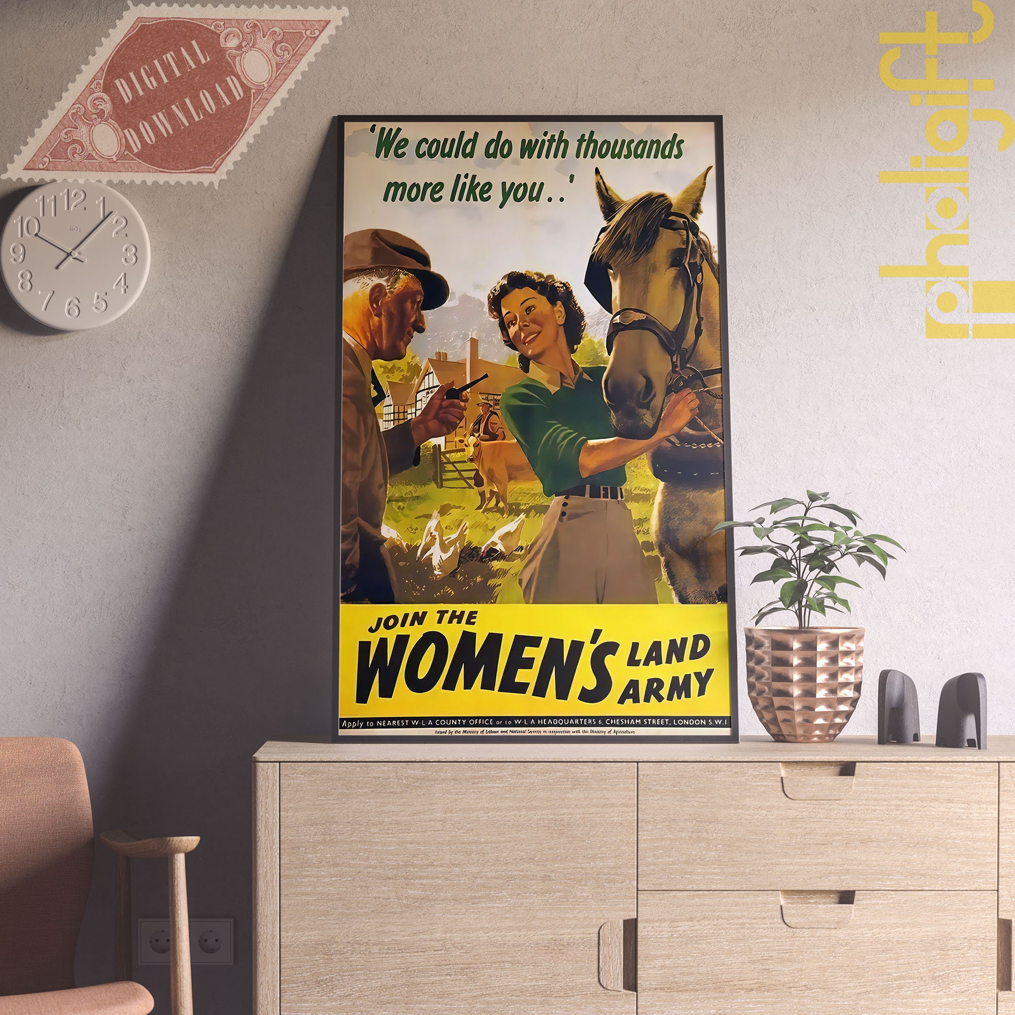 14 Vintage Woman Propaganda Posters Bundle, High Quality Scanned ...