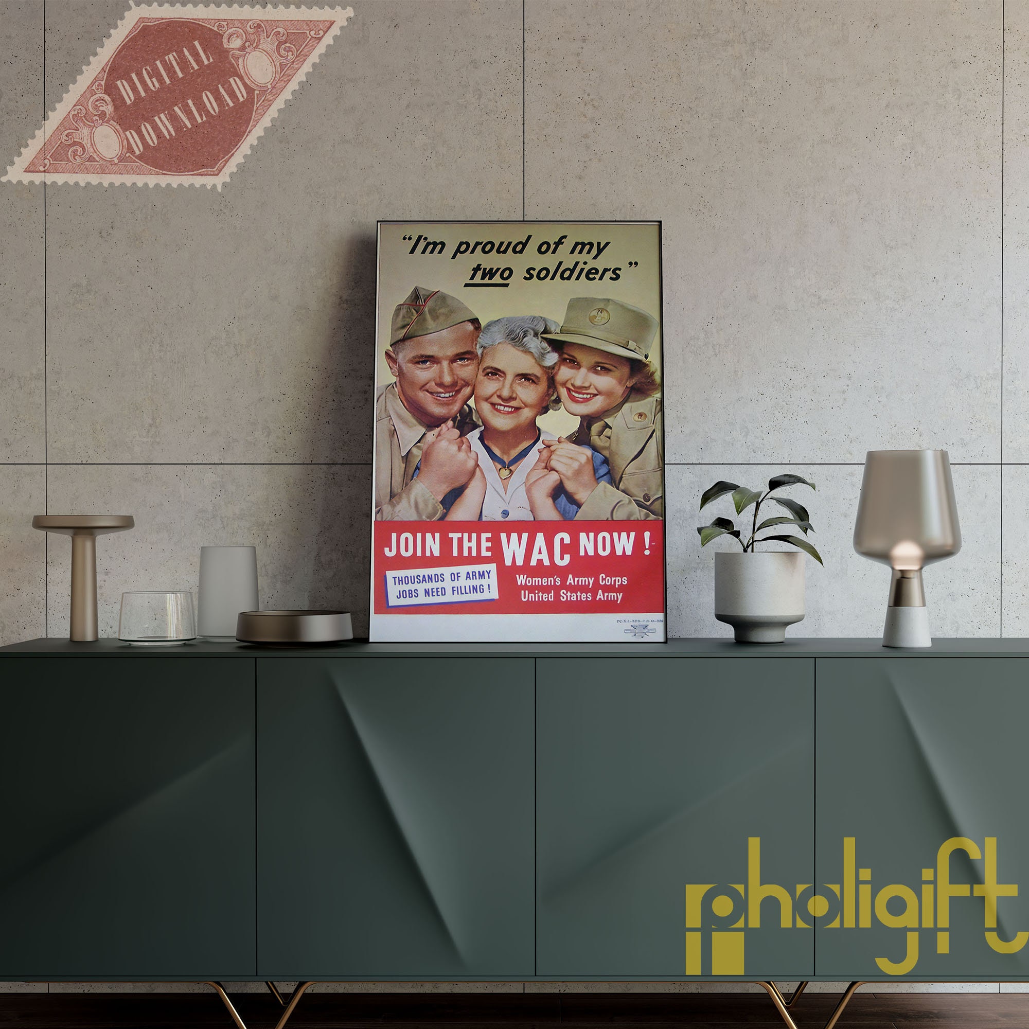 14 Vintage Woman Propaganda Posters Bundle, High Quality Scanned ...