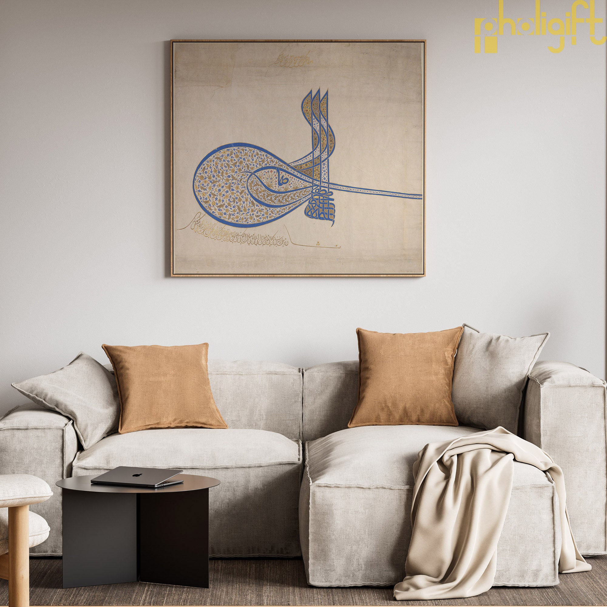 Ottoman Sign Wall Art, Islamic Pattern Print, Vintage Ottoman, Tughra ...