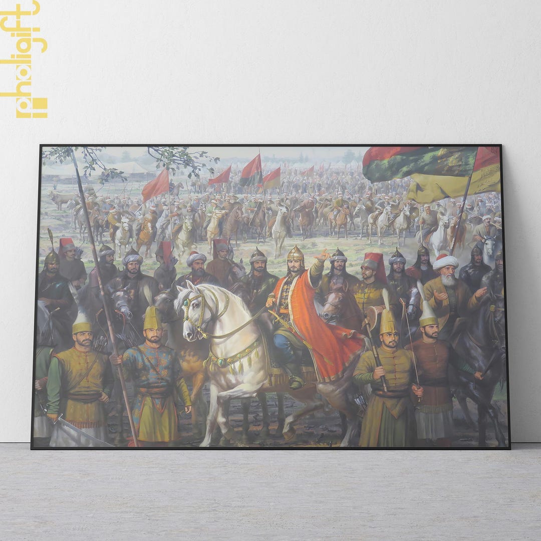 Conquest of Istanbul Ottoman Army Poster, Sultan Mehmed II Wall Art ...
