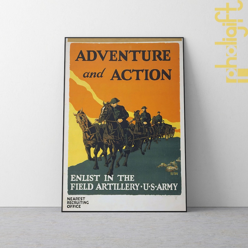 20 High Quality Join the Army World War Poster Bundle, Increased ...