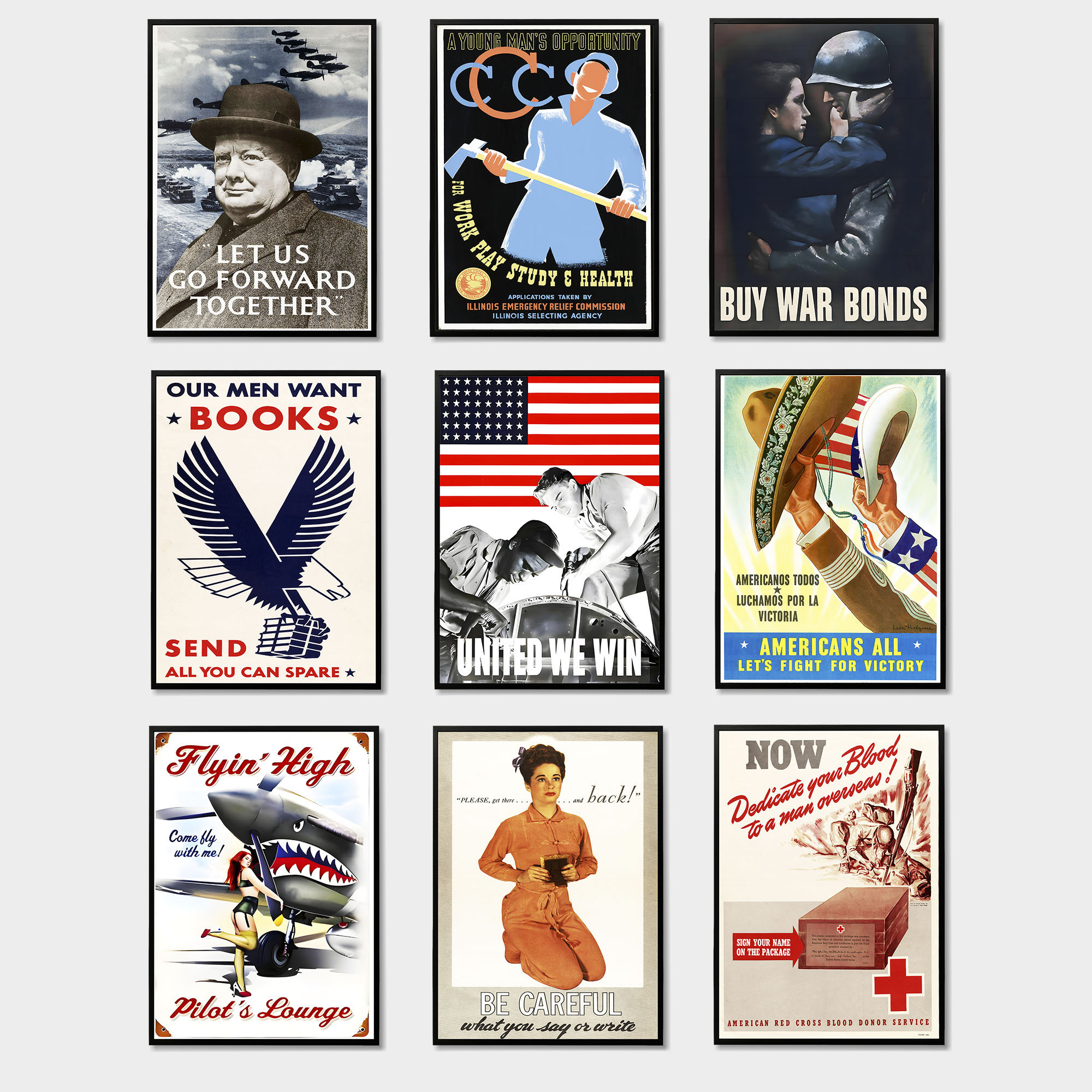 80 Vintage WW2 Propaganda Posters Bundle, Increased Resolution ...