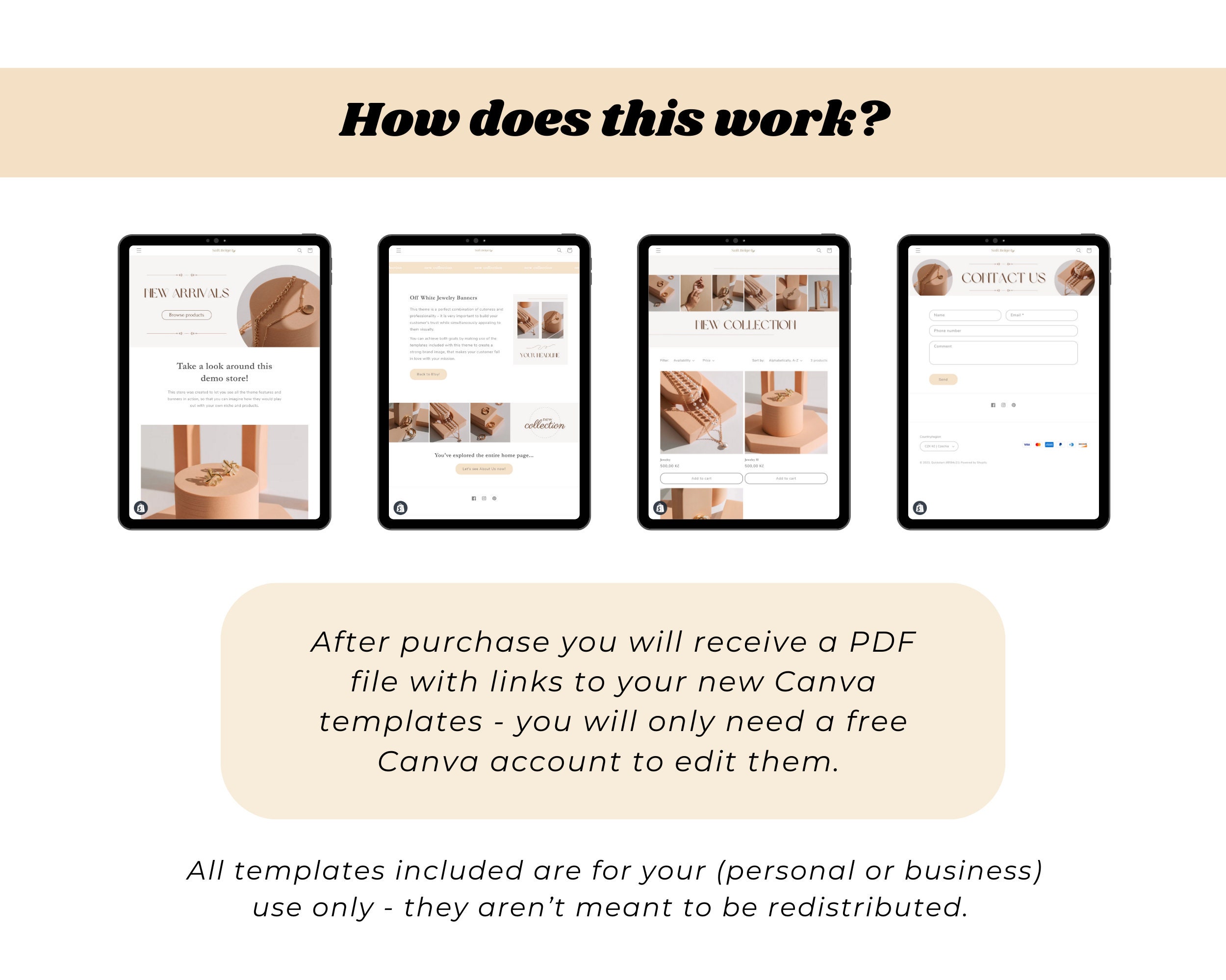 Off White Website Banner Template Shopify, Elegant Neutral Digital ...